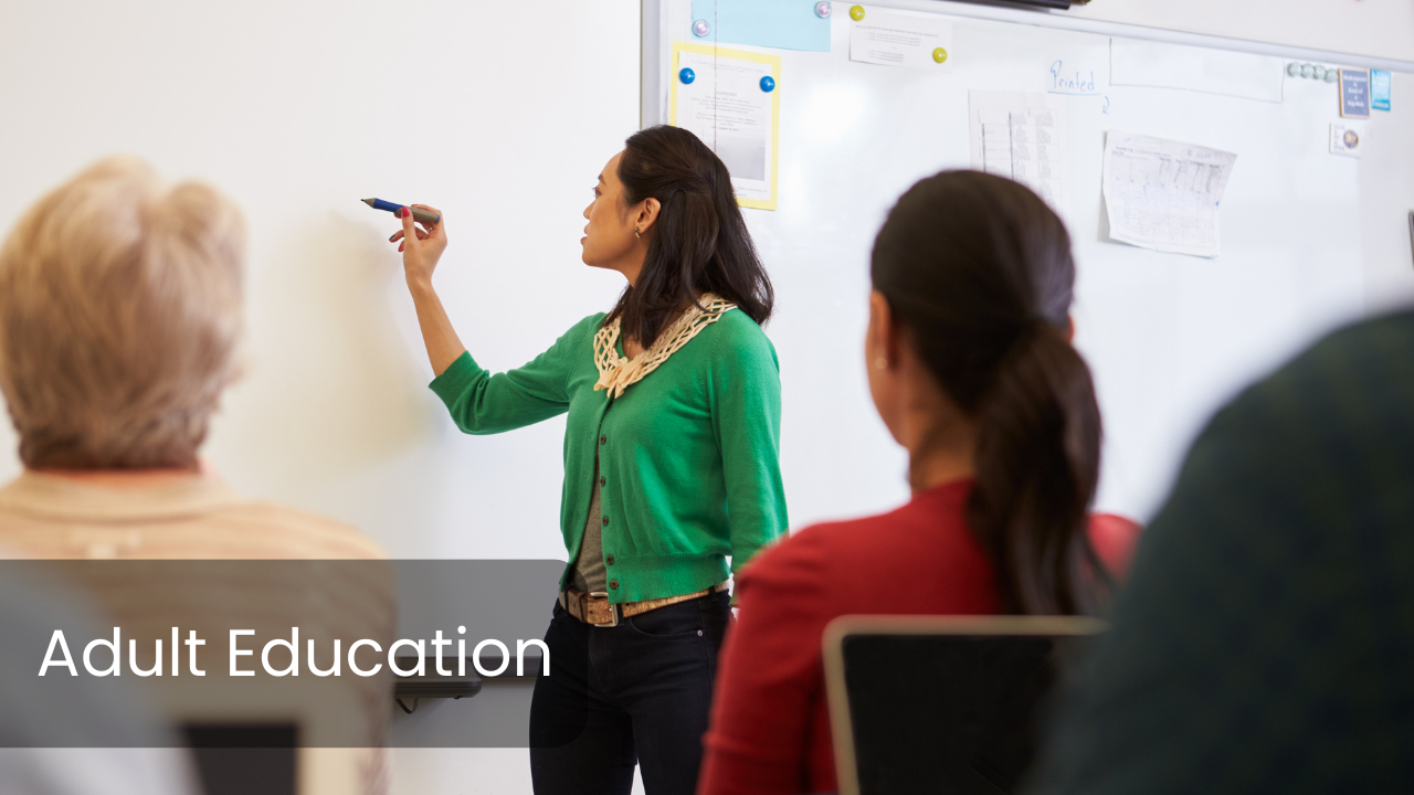 Adult Education for personal and professional success.