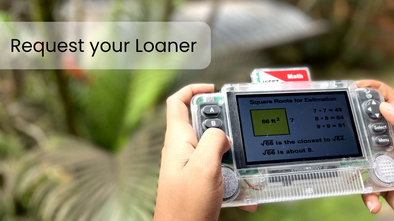 Test by your own our Handheld device.